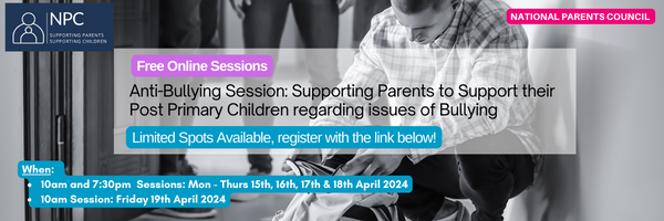 Anti Bullying Training for Parents of children in post primary school ...