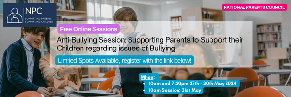 FREE online Antibullying sessions: For Parents of primary school ...